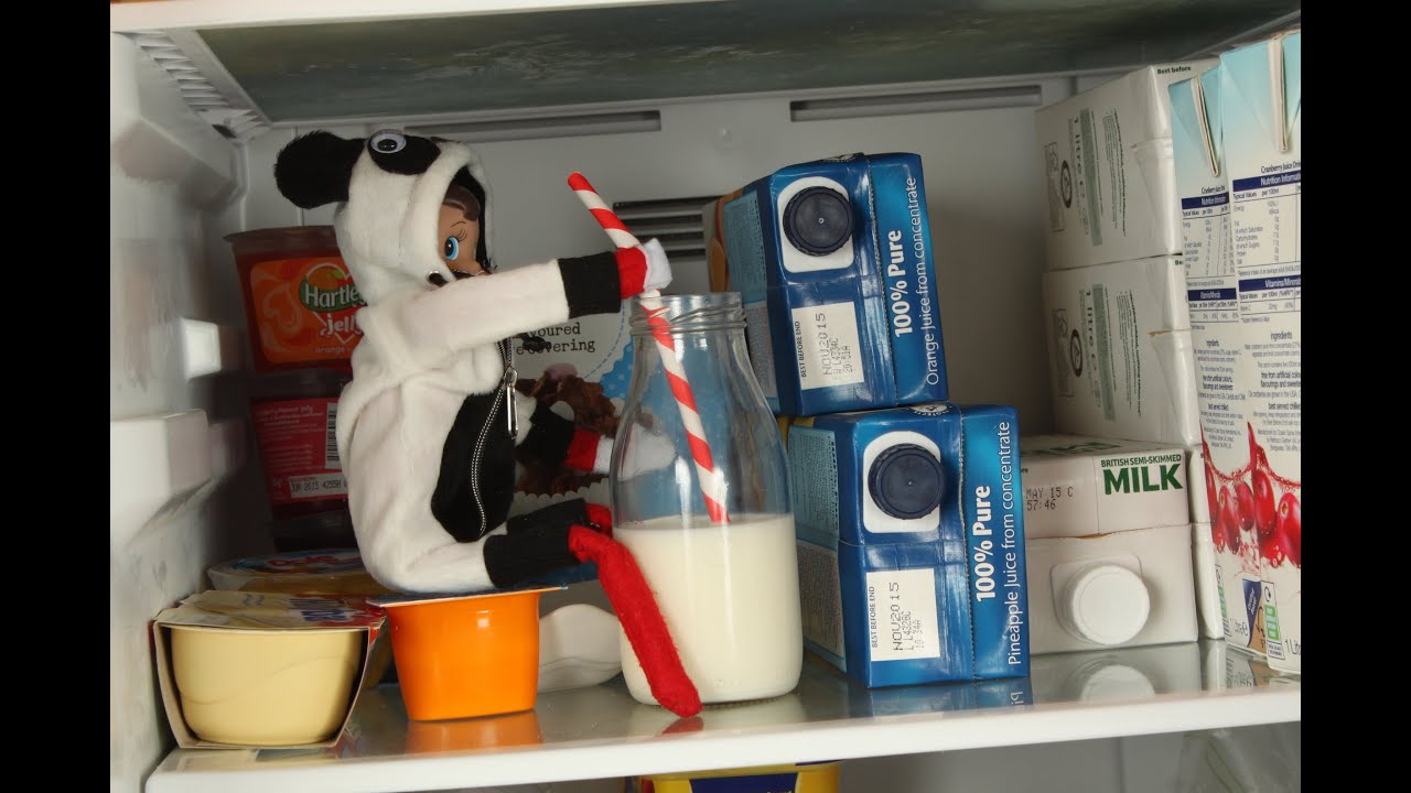 New elf on the shelf was hidden in the fridge! - YouTube