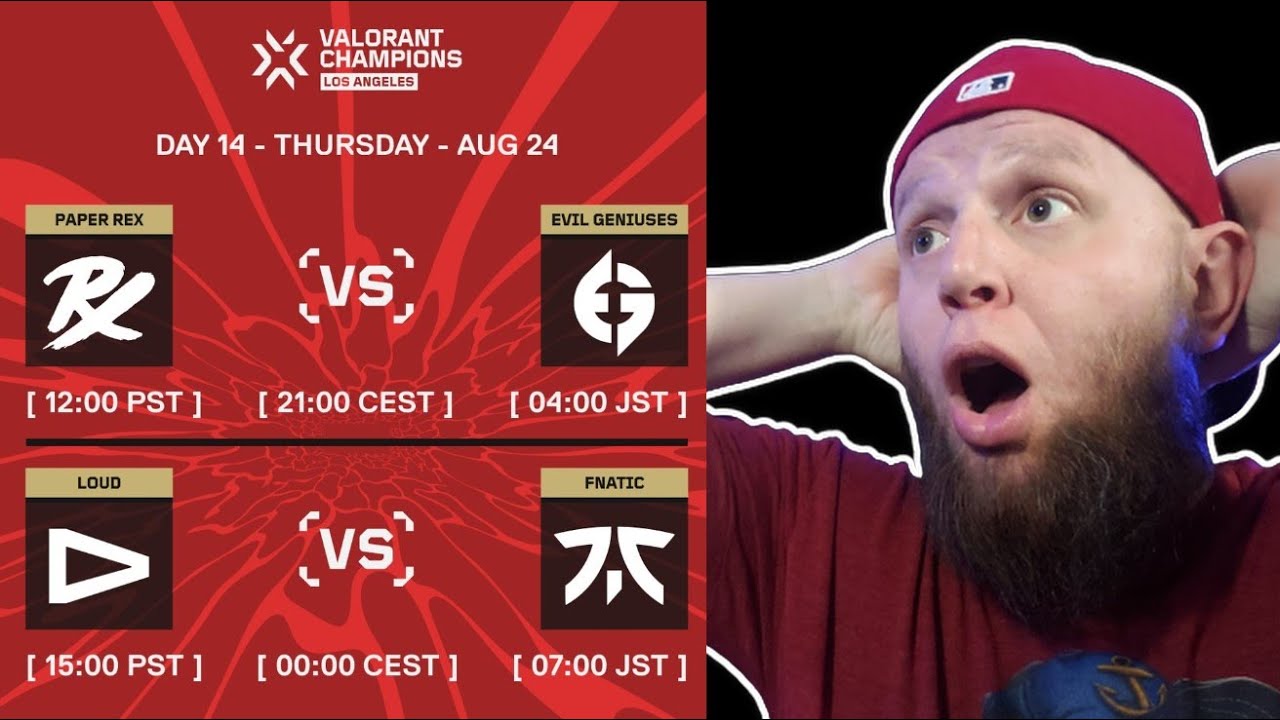 Valorant Champions Final 4 WATCH PARTY Paper Rex vs Evil Geniuses only ...