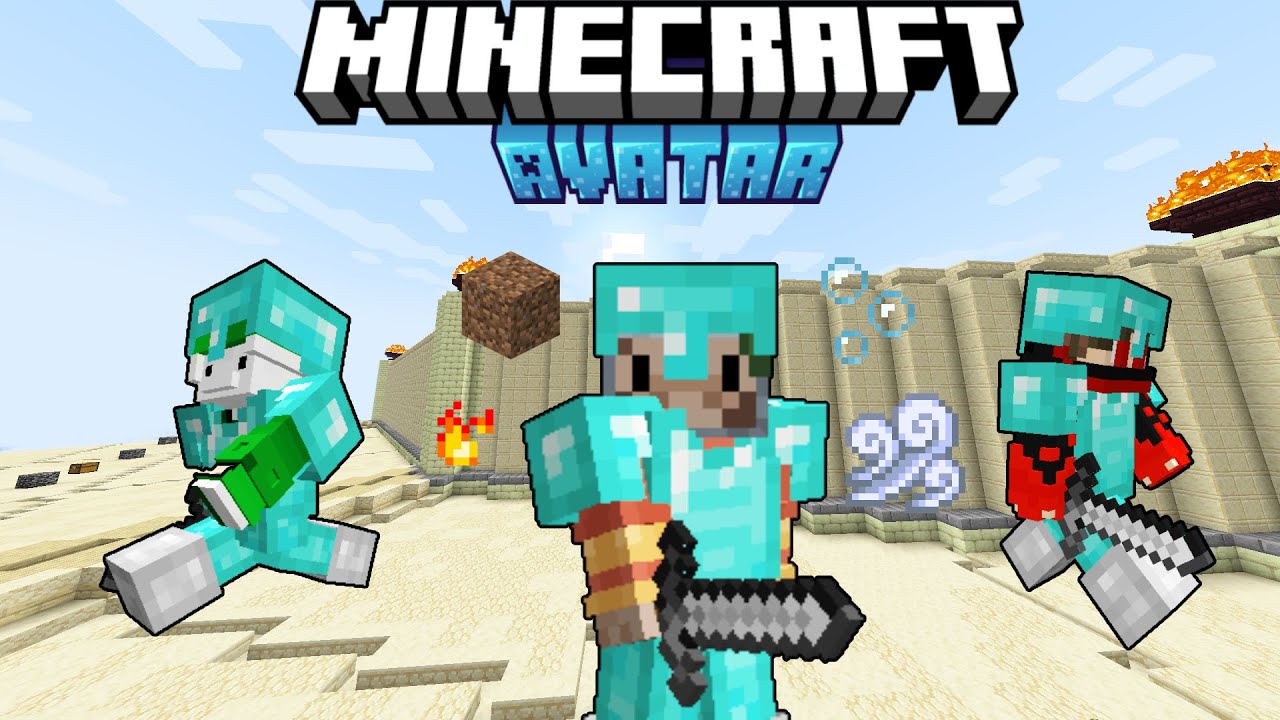 100 Players Simulate Minecraft's Avatar Battle Royale - YouTube