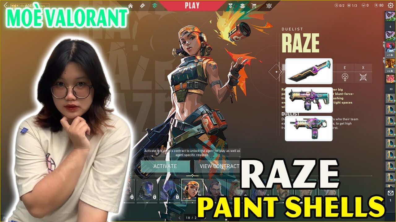 MÒE VALORANT - RAZE RADIANT VALORANT - RAZE PAINT SHELLS - YouTube