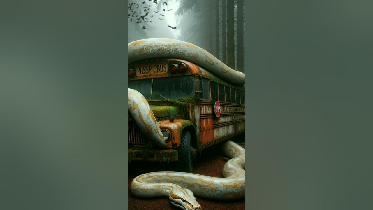 nature exploration Discovery bus vs python the jungle amazing #shorts # ...