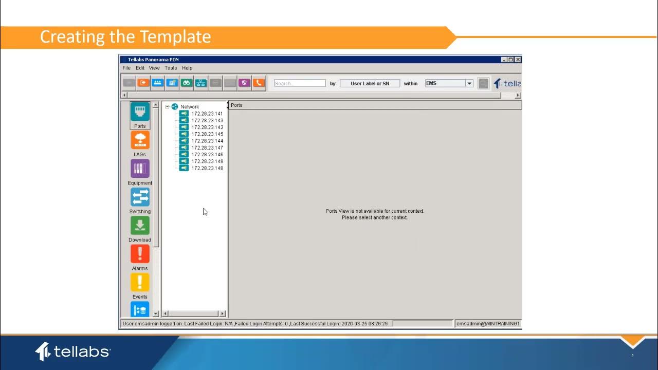 Tellabs Optical LAN Basic Skills: Creating and Using Ethernet Port ...