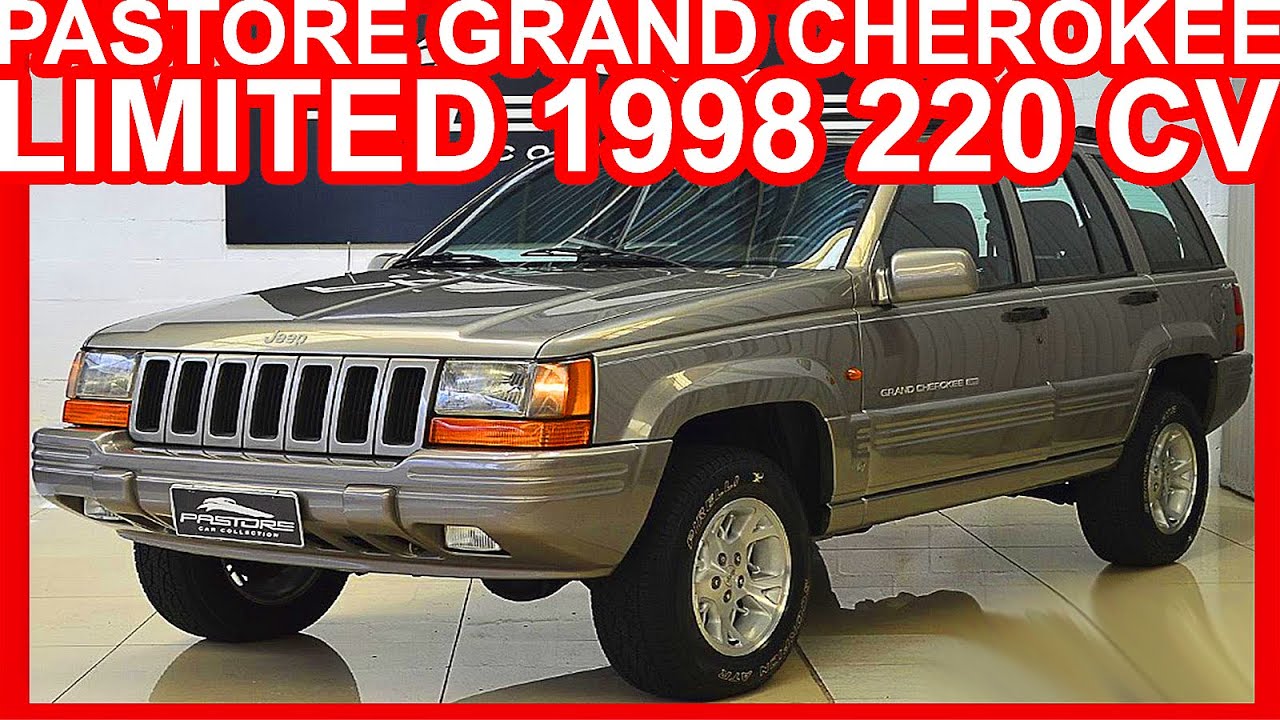 4K PASTORE Jeep Grand Cherokee Limited 1998 Prata aro 16 AT4 4x4 5.2 V8 ...