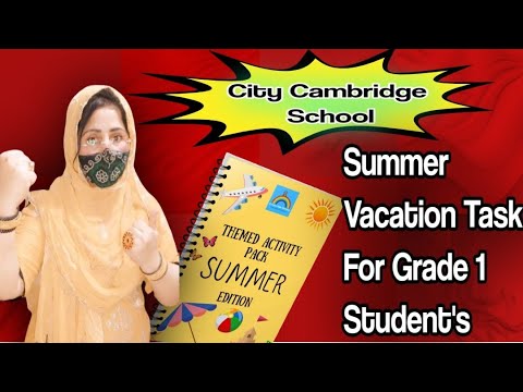 Summer Vacation Task for Grade 1: Full Activities Booklet Overview" - YouTube