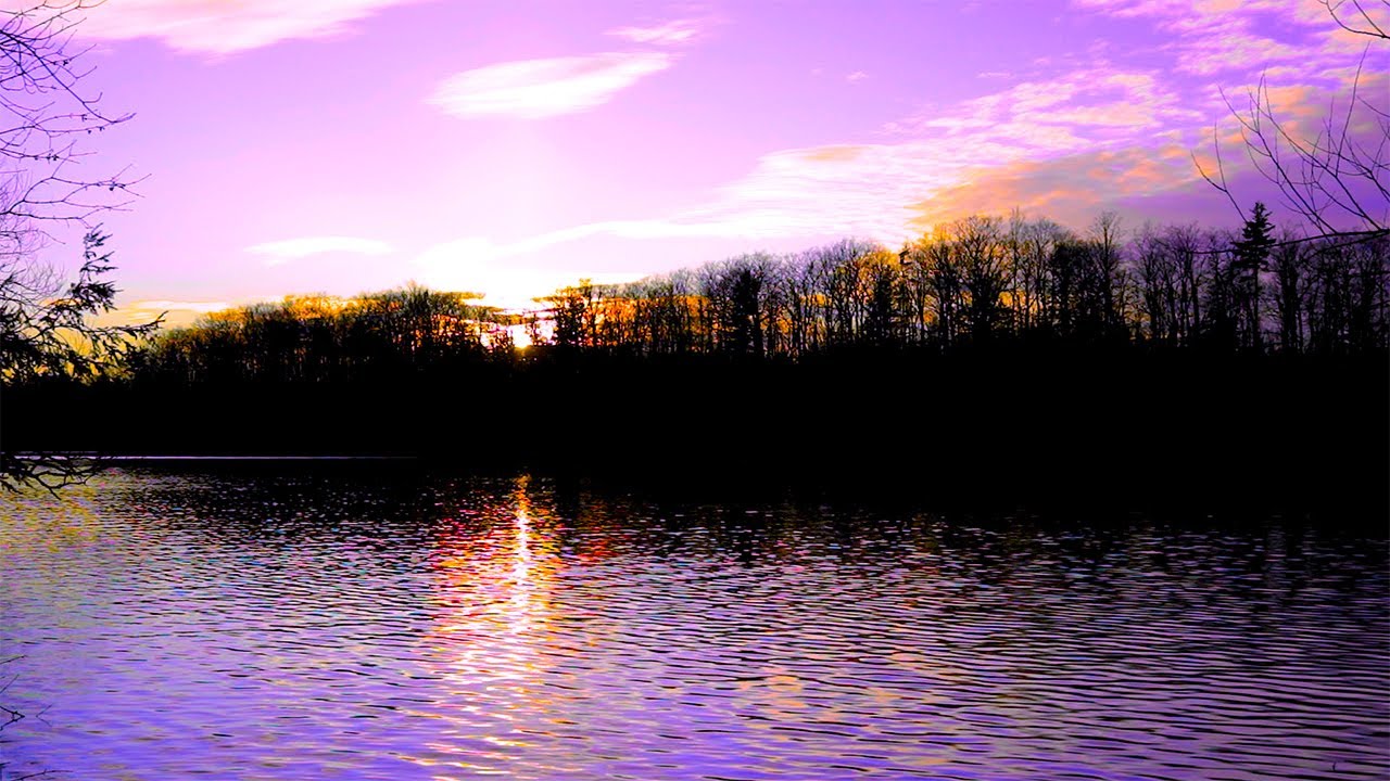 Relaxing Sleep Music with Calm Lake Water Sounds: Beautiful Piano, Fall ...
