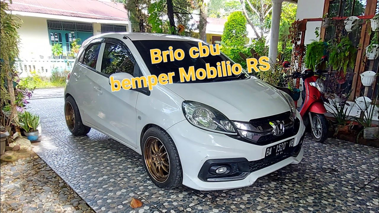 Honda Brio cbu modif bemper Mobilio RS - YouTube