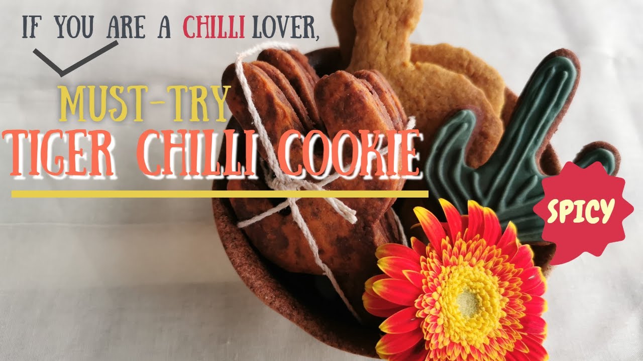 Must try, Tiger Chilli Cookies (Be careful, it's spicy) 고추쿠키, 칠리쿠키 ...