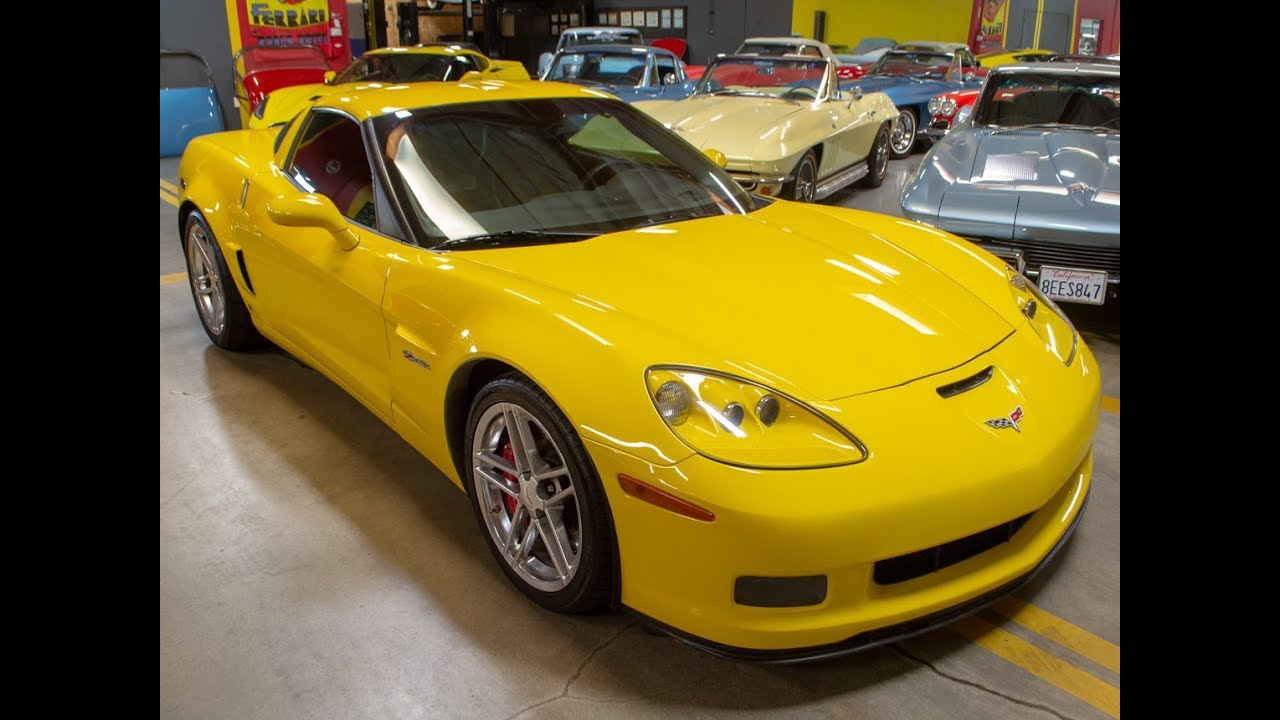 SOLD 2007 Velocity Yellow Corvette ZO6 for sale by Corvette Mike - YouTube