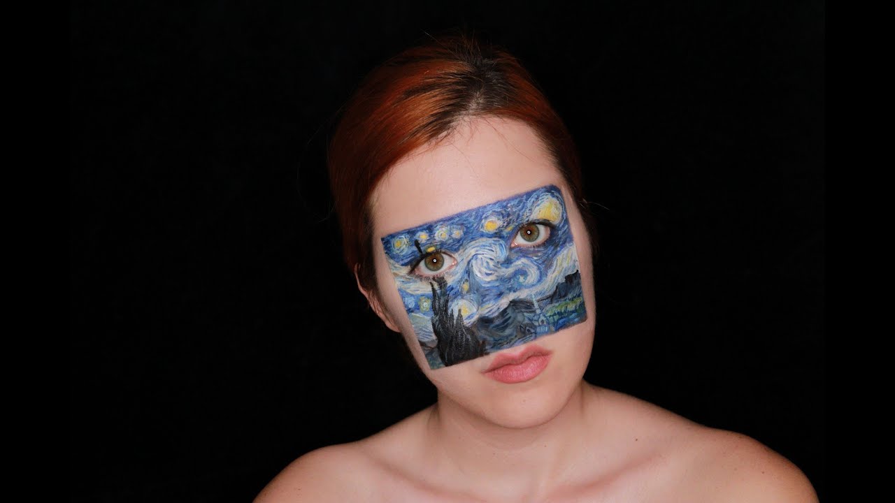 Van Gogh Face Paint Design by Ana Cedoviste - YouTube