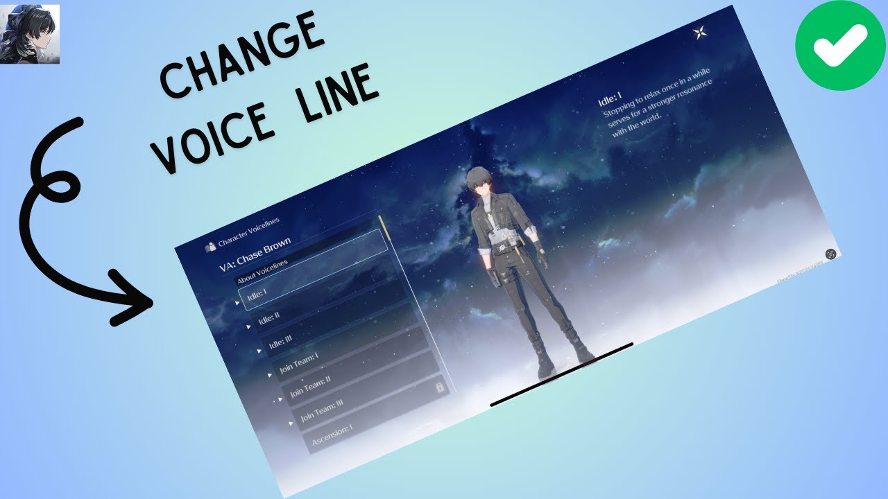 How to Change Character Voice line in wuthering Waves - YouTube
