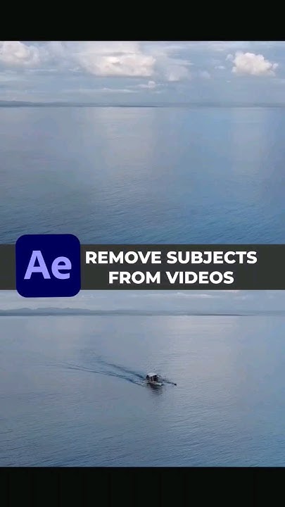 in 30s! Remove Objects From Videos in After Effects 2024 #aftereffects #aftereffects_tutorial # ...