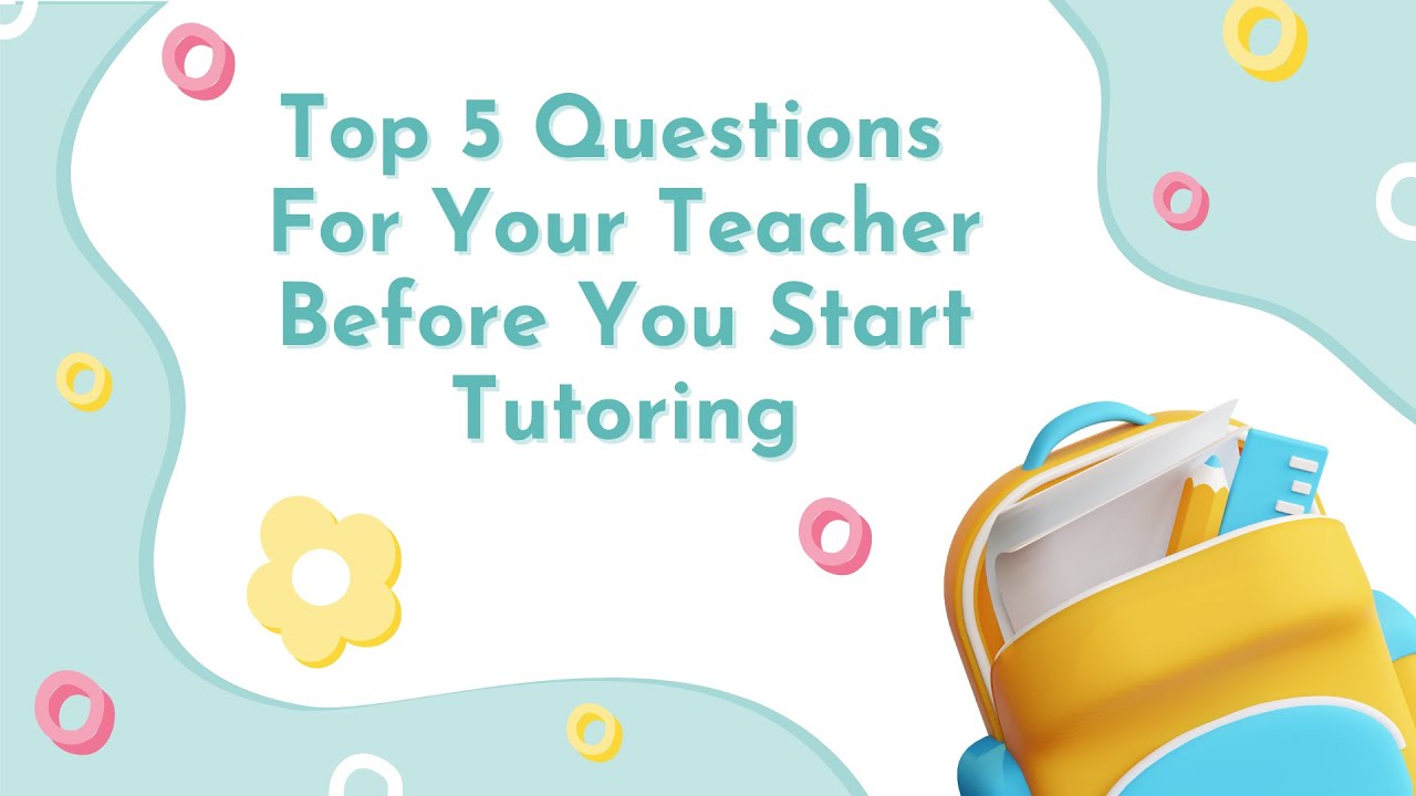 5 Questions to Ask the Teacher - YouTube