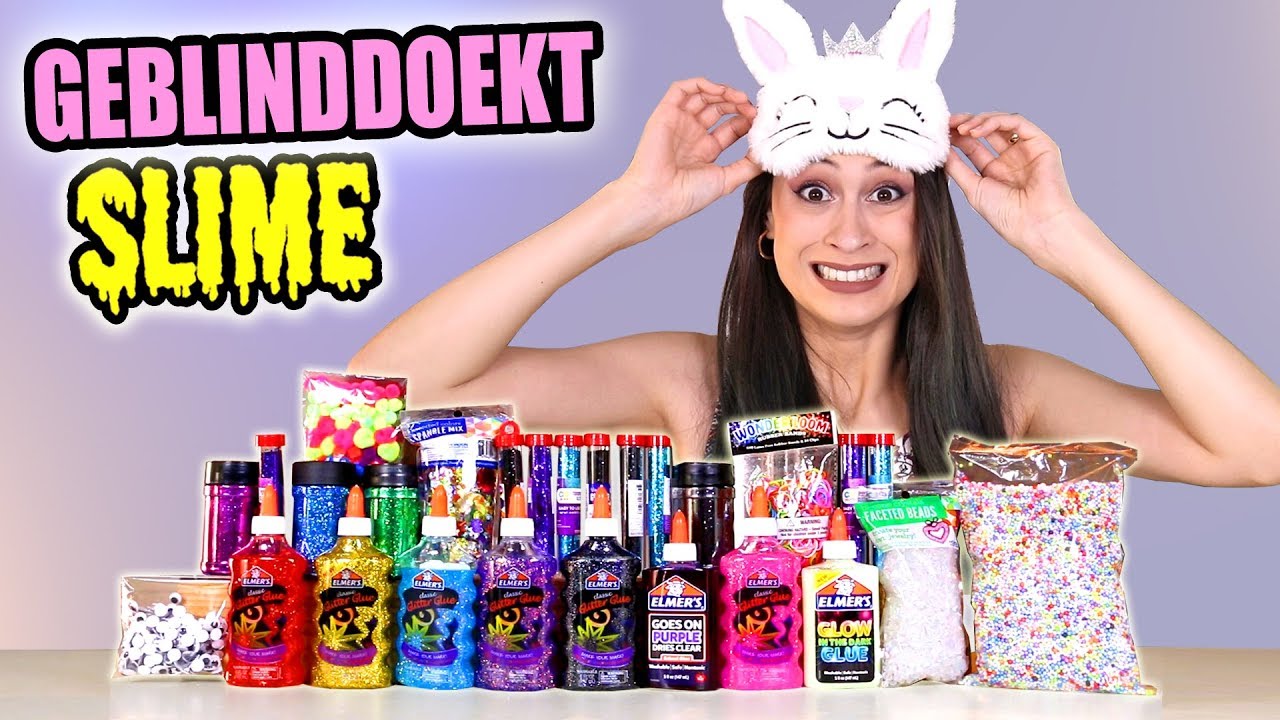ULTIEME GEBLINDDOEKTE SLIJM CHALLENGE! || Slime Sunday - YouTube