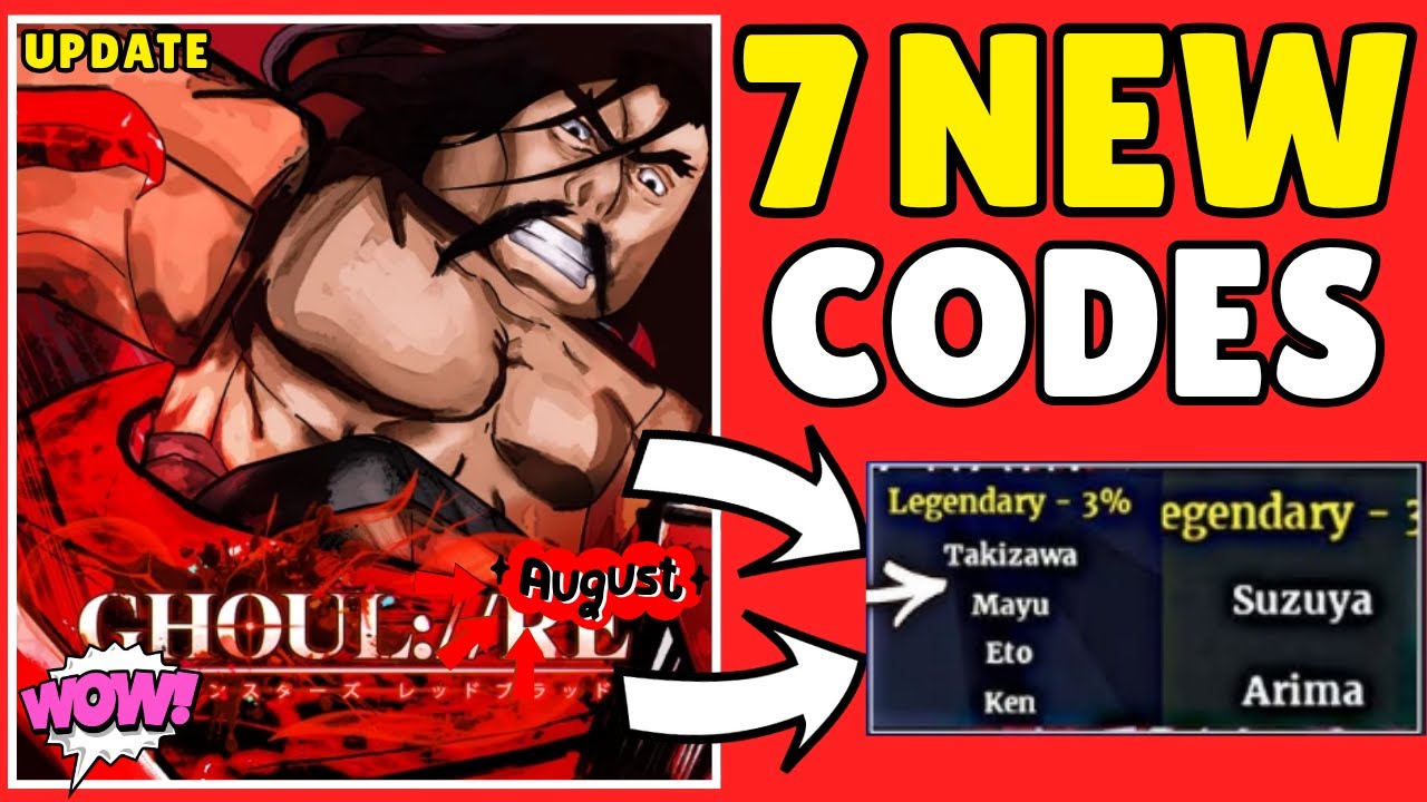 ⚡AUGUST CODES🎁GHOUL RE FRESH CODES IN AUGUST 2025 | ROBLOX GHOUL RE ...