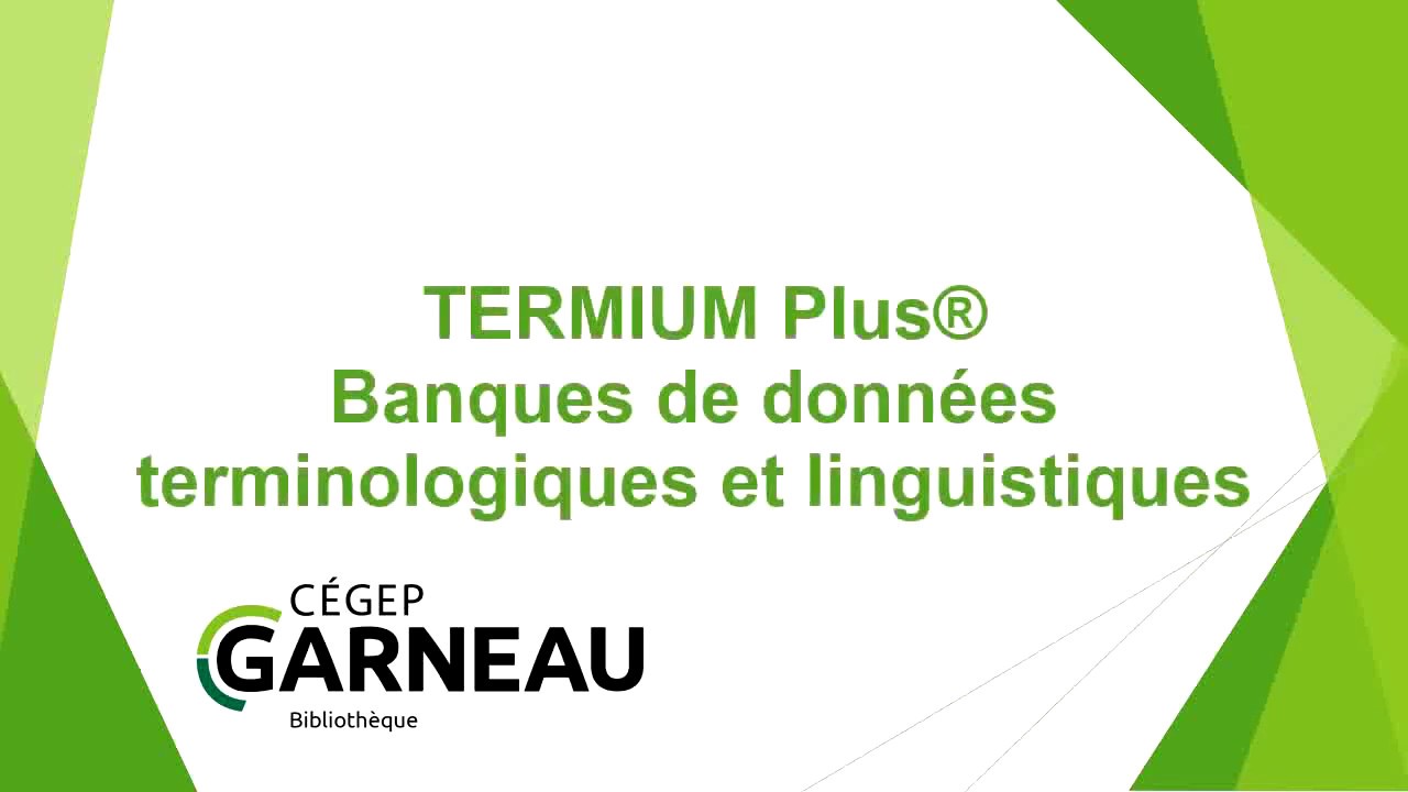 TERMIUM Plus® - Tutoriel - YouTube