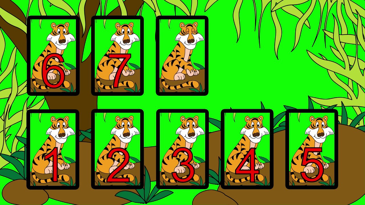 Counting Tigers 1 to 10 Learn to Count Tigers Numbers 1 to 10 Stories ...