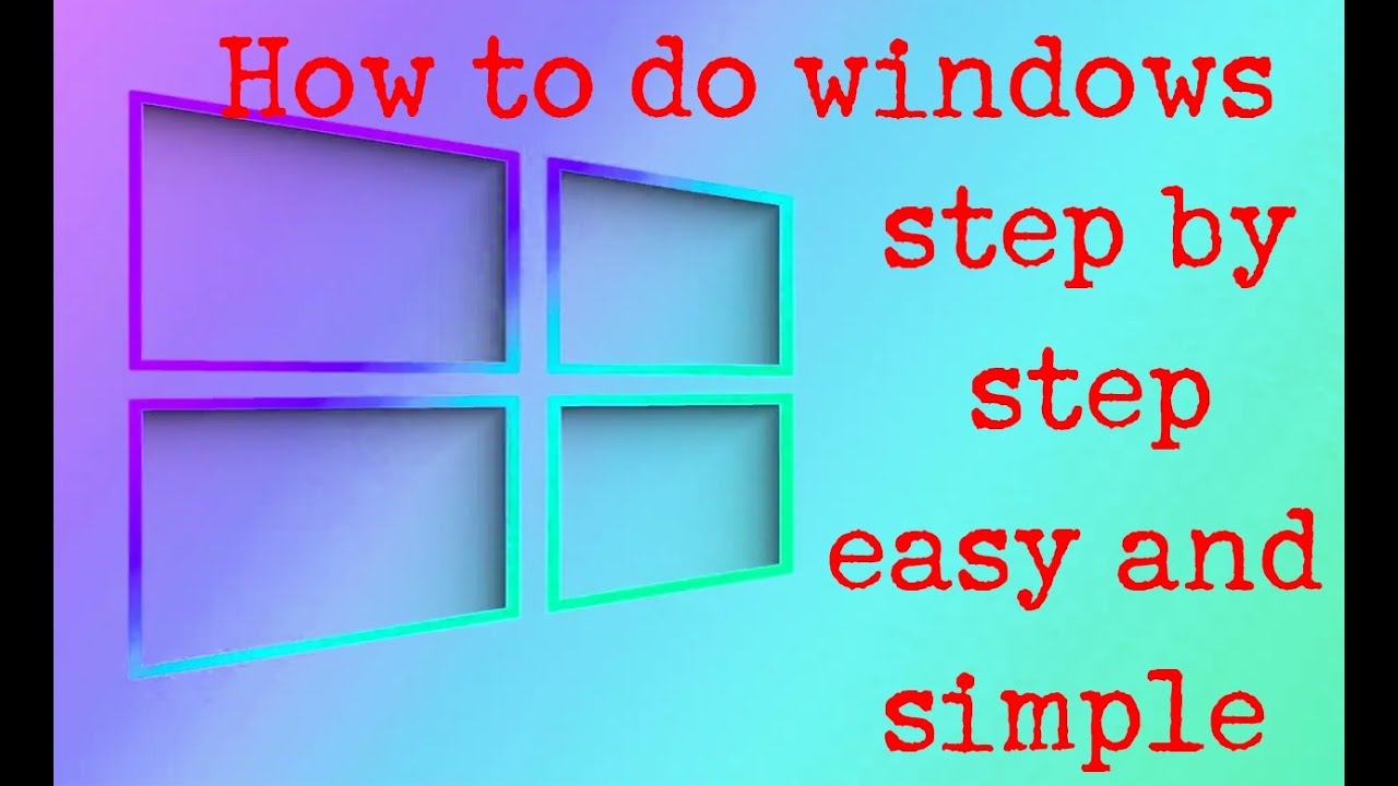 How to install windows simple and very easy way step by step - YouTube