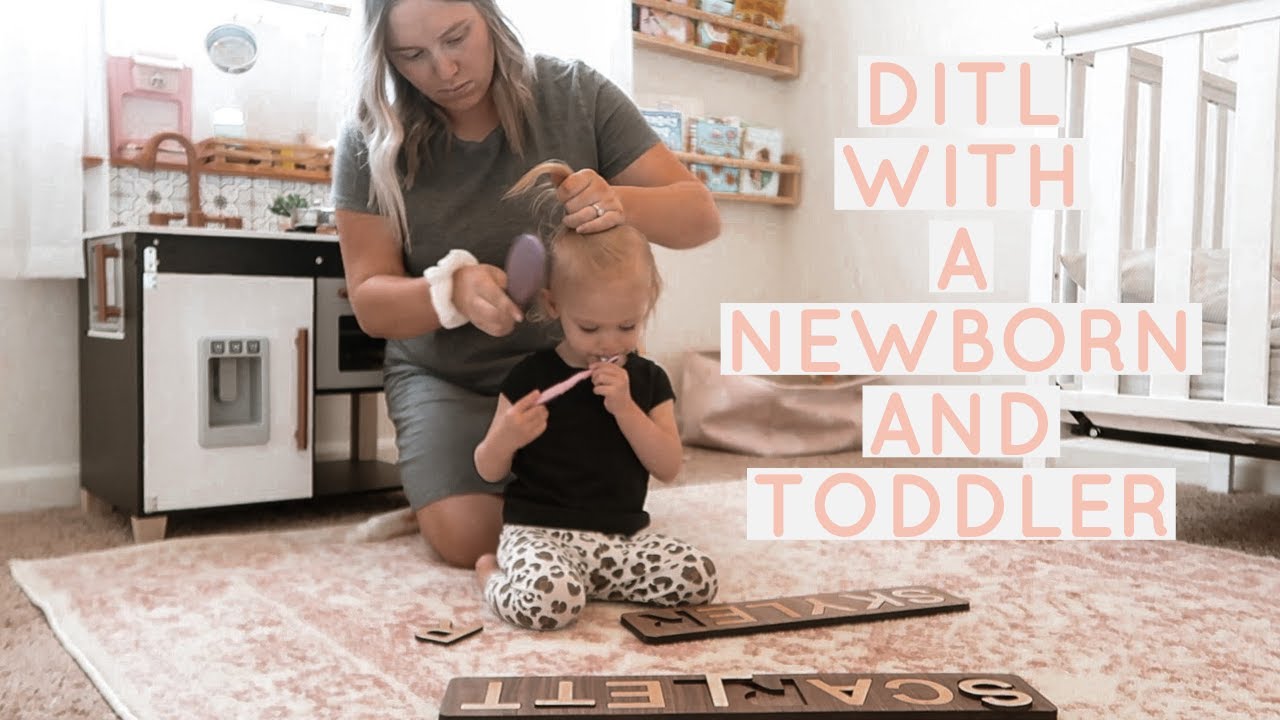 A DAY IN THE LIFE WITH A NEWBORN AND TODDLER | AUTUMN AUMAN - YouTube