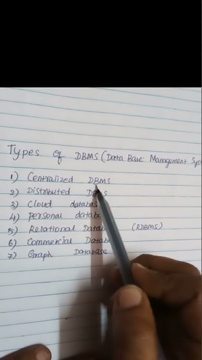 Types Of Dbms Sql In Tamilsqlshortstypeshowdbmseasy Youtube