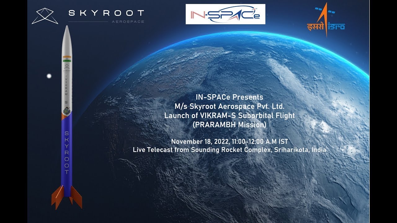 Launch of VIKRAM-S Suborbital Flight from Sounding Rocket Complex ...