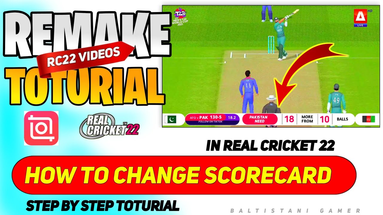 RC22 Remake Videos Toturial 👌 How to Change RC22 Score Card 🔥 👍 Real ...