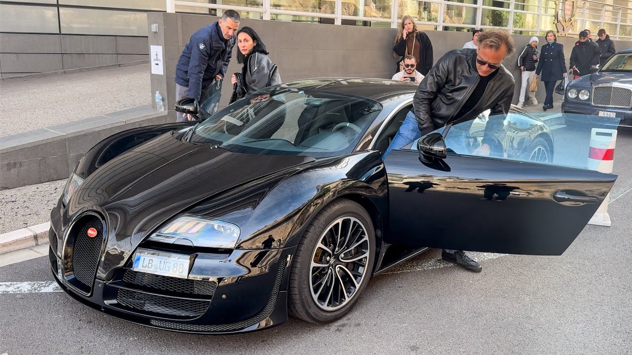 Billionaire Couple with their BUGATTI VEYRON SUPER SPORT Leaving the ...