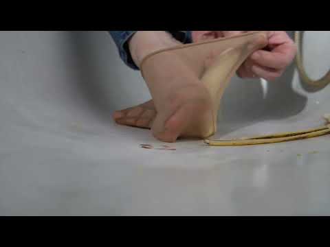 Banana inside Nylon sock crush