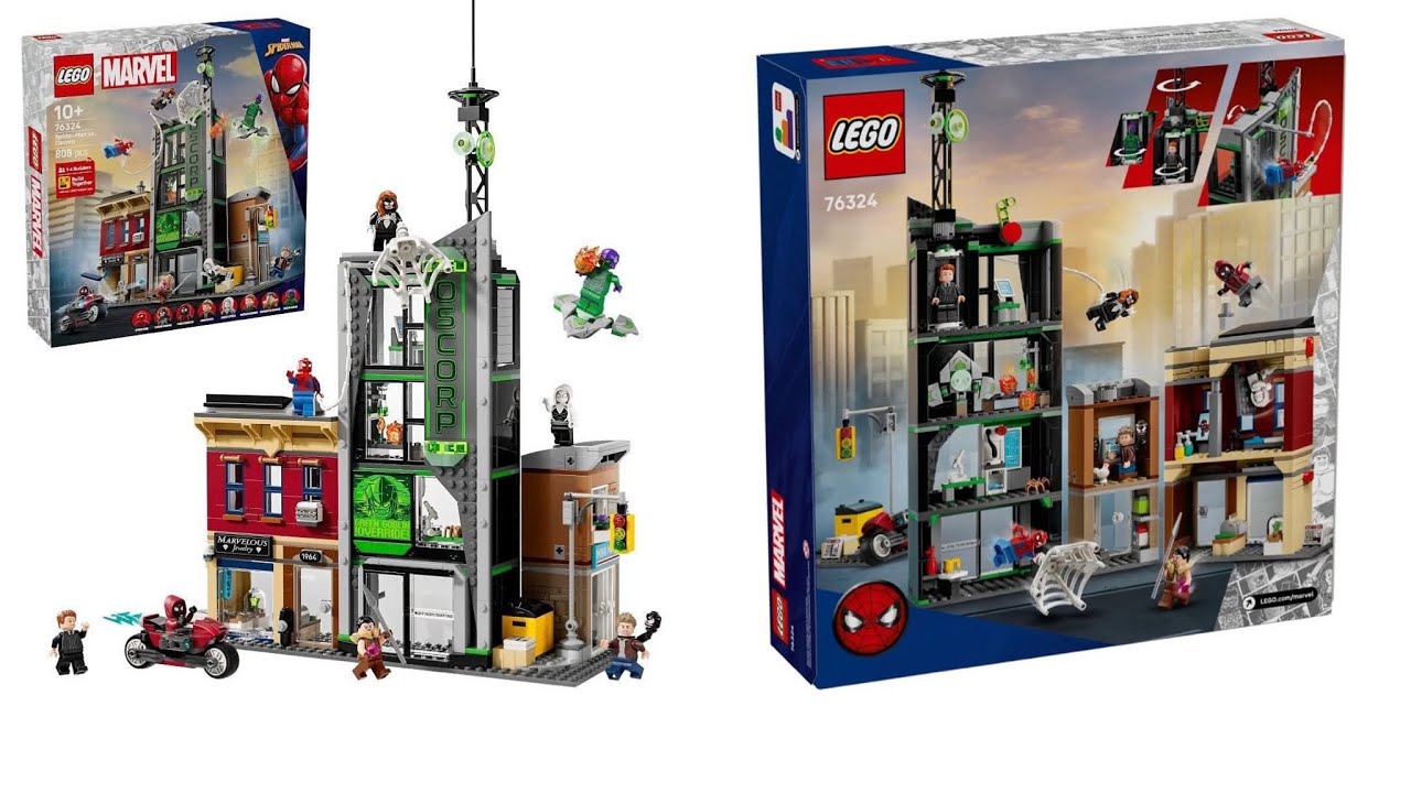 New Lego Spider-Man Oscorp Building set revealed - YouTube