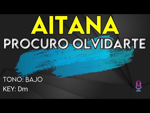 Aitana - Procuro Olvidarte - Karaoke Instrumental - Bajo