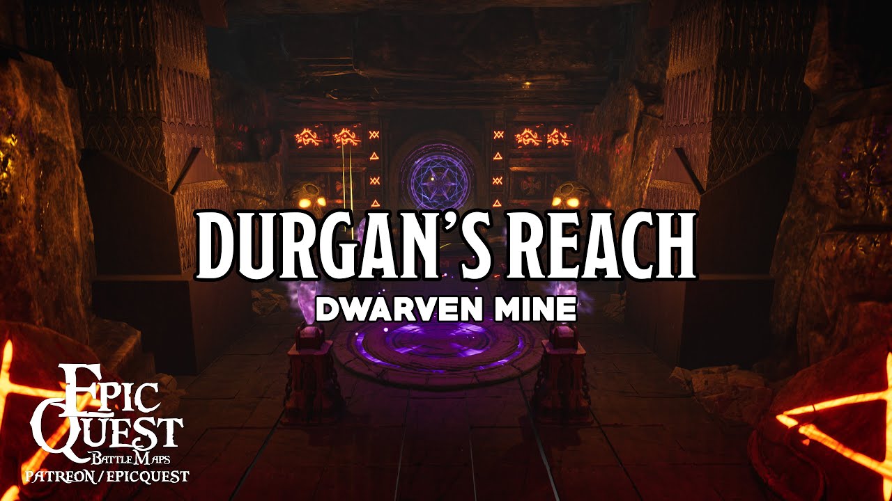 Dwarven Mine | animated maps | battlemaps for D&D and tabletop ...