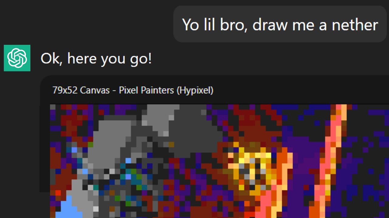 What ChatGPT in Pixel Painters looks like - YouTube