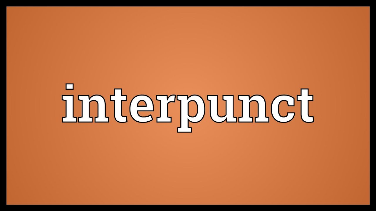 Interpunct Meaning - YouTube