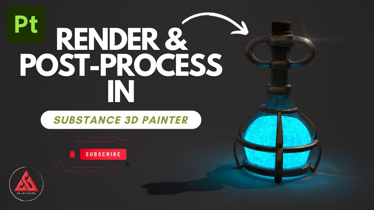 Class - 13 | 📸 Rendering & Post-Processing in Substance Painter ...