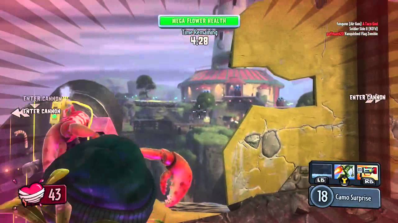 Plants vs. Zombies Garden Warfare Longest/Best Kill Ever Online MLG ...