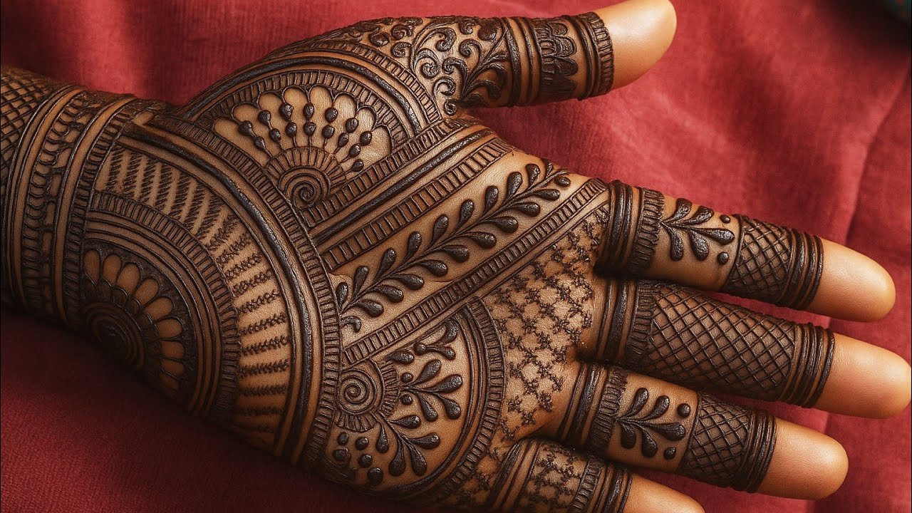 Simple Bridal Mehandi Design ll Mehandi Design Easy ll Front Hand Full ...