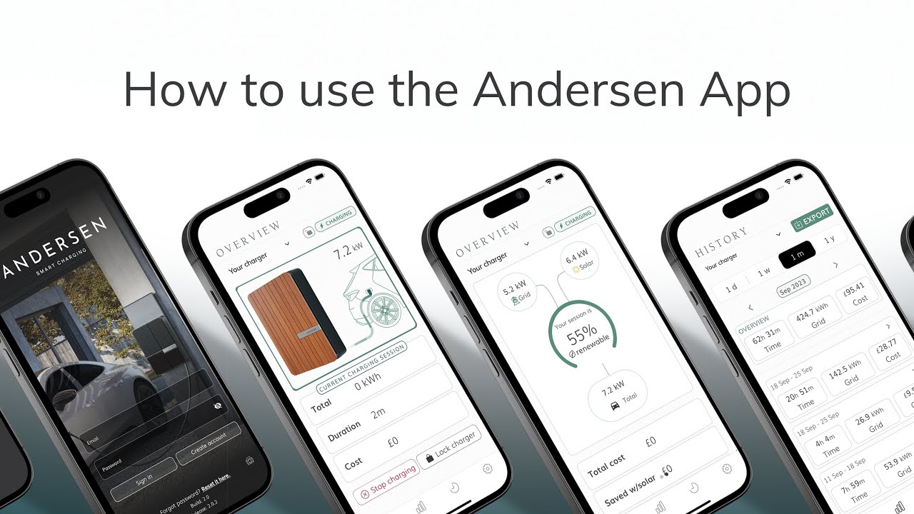 Andersen EV - How to use the Andersen App - YouTube