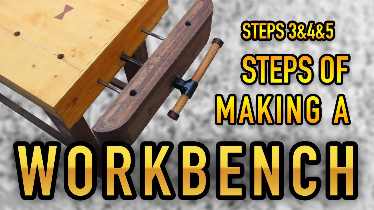 steps of making a workbench (step 3&4&5) مراحل ساخت میز نجاری مرحله ۳ و ...