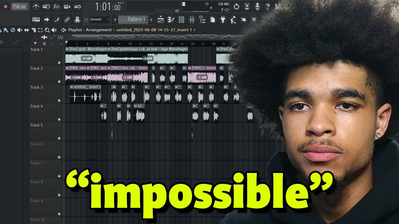 making a song but i have to rap on 2 beats at the same time..... - YouTube