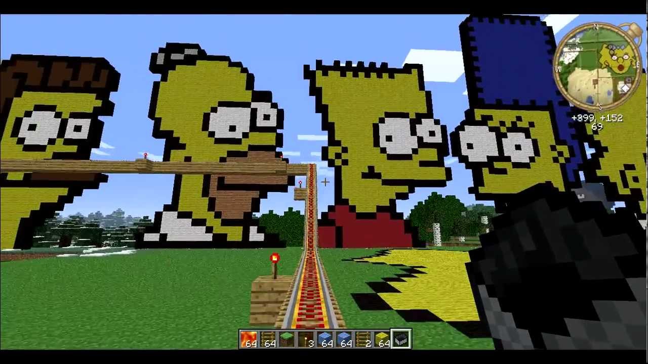 Personagens dos simpsons -Minecraft - YouTube