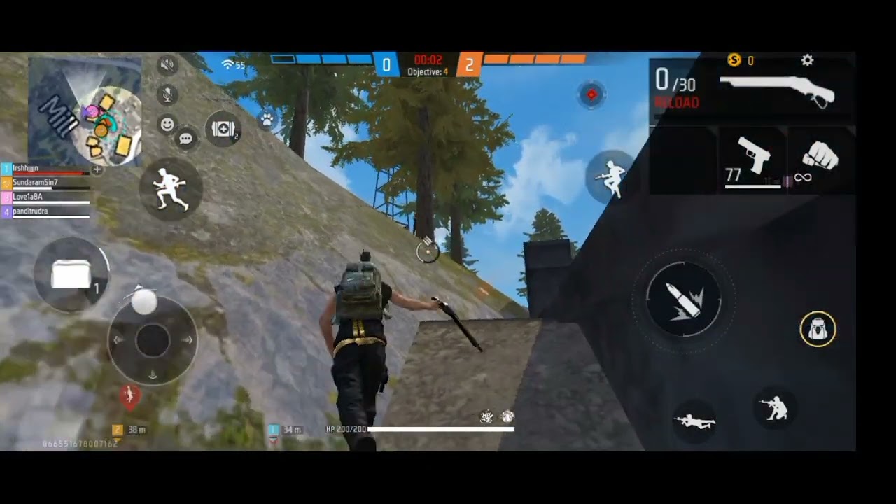 free fire 1st gameplay - YouTube