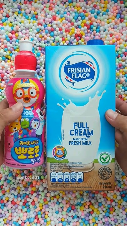 mencari dan menemukan jajanan paldo pororo,susu fisian flag full cream di dalam kardus # ...