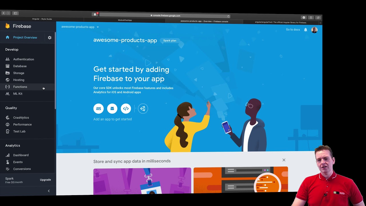 Advanced Web Apps 2019 Angular S1p11 Firebase Intro A Full Backend Youtube