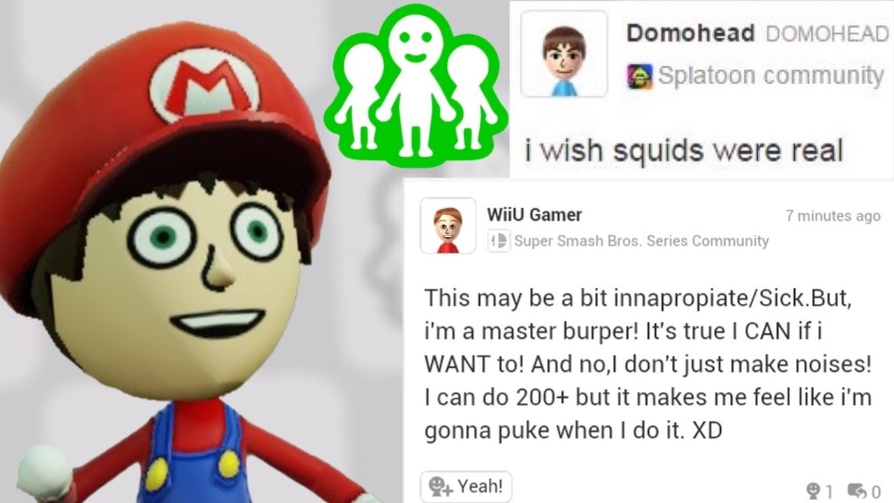 Some Weird Miiverse Posts - YouTube