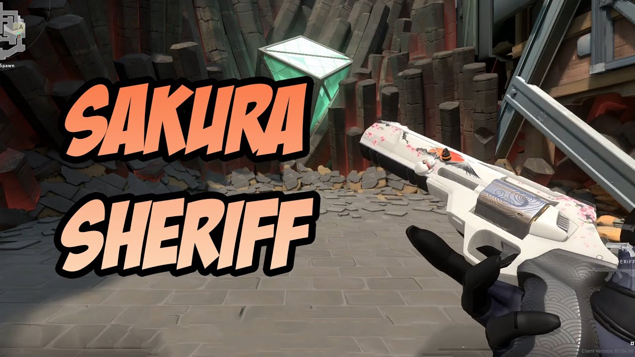 NEW SAKURA SHERIFF SKIN SHOWCASE - VALORANT SAKURA COLLECTION - YouTube