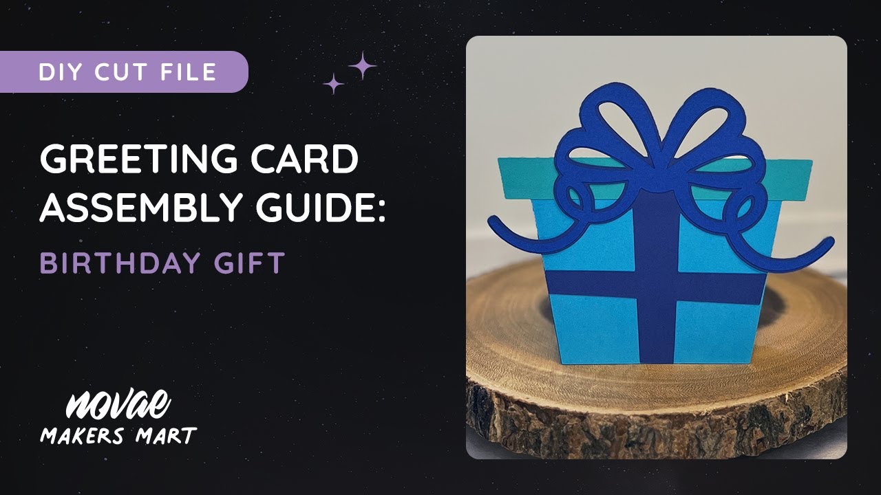 Birthday Present Card | DIY Birthday Gift Card Template - YouTube