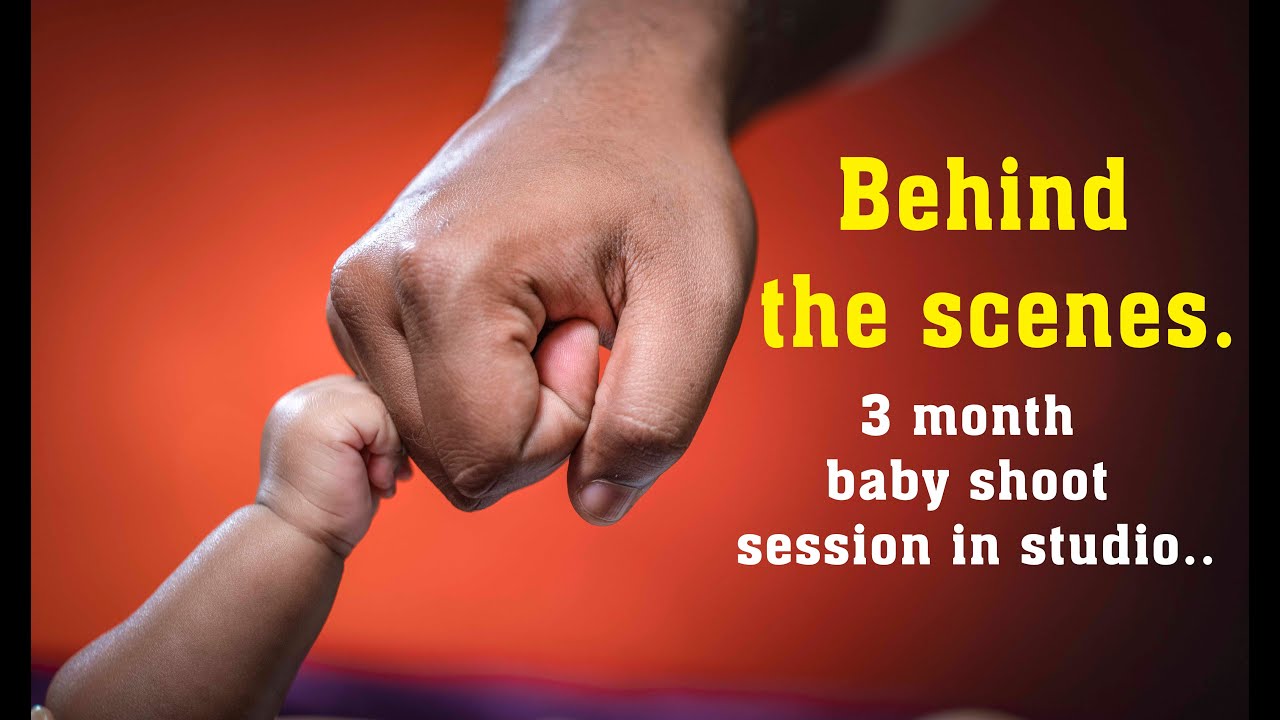 Behind the scenes.. Creative 3 month baby shoot session in studio ...
