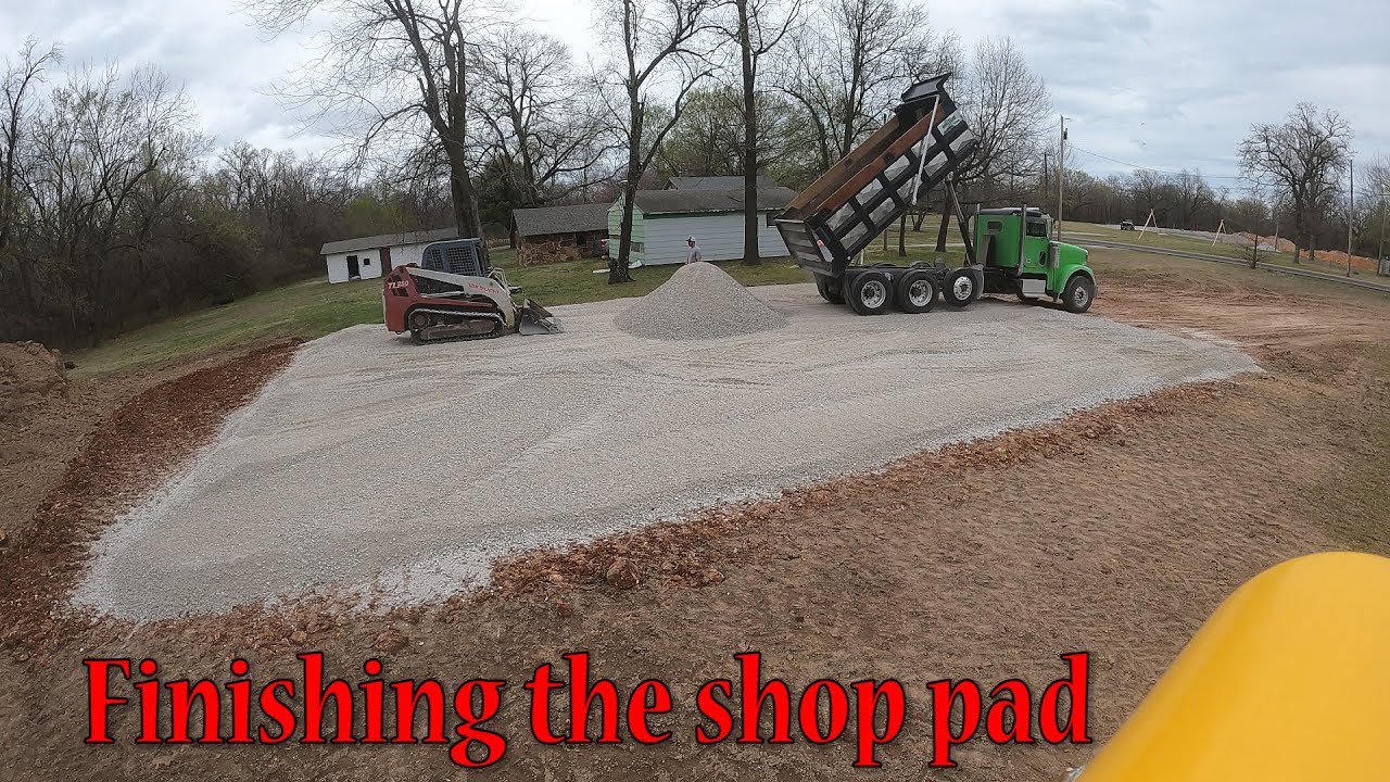 Finishing The Shop Pad - YouTube