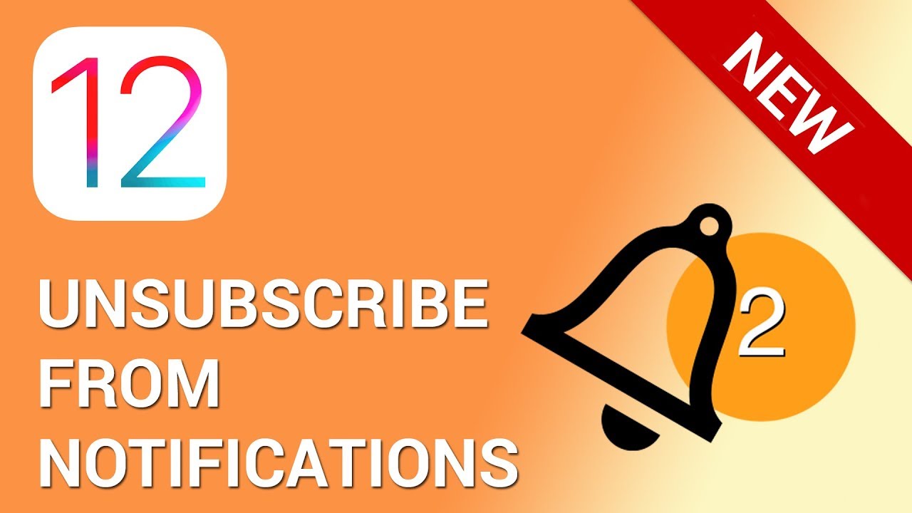 How to unsubscribe from notifications in 5 seconds in iOS 12 - YouTube