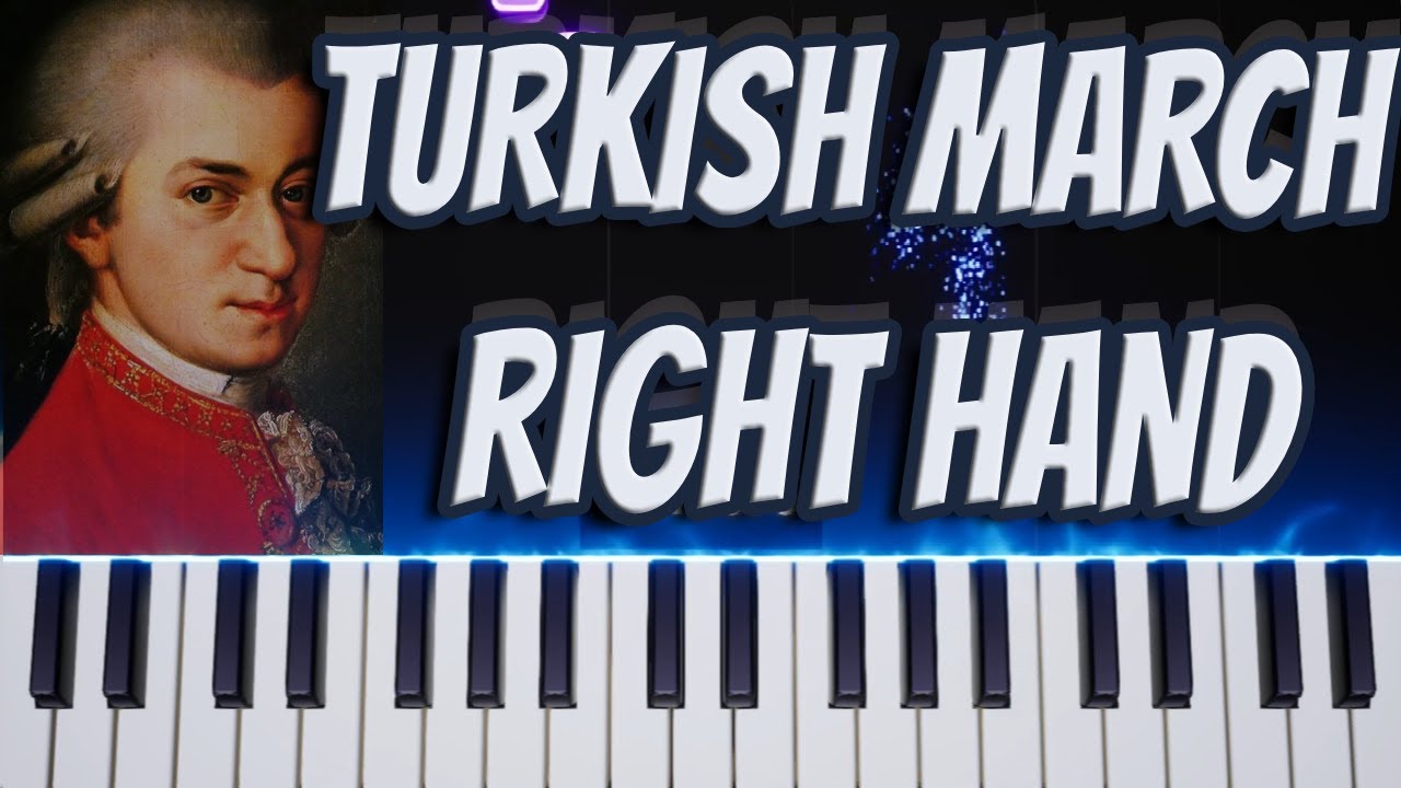 MOZART TURKISH MARCH IN 40 SECONDS | ONLY RIGHT HAND - YouTube