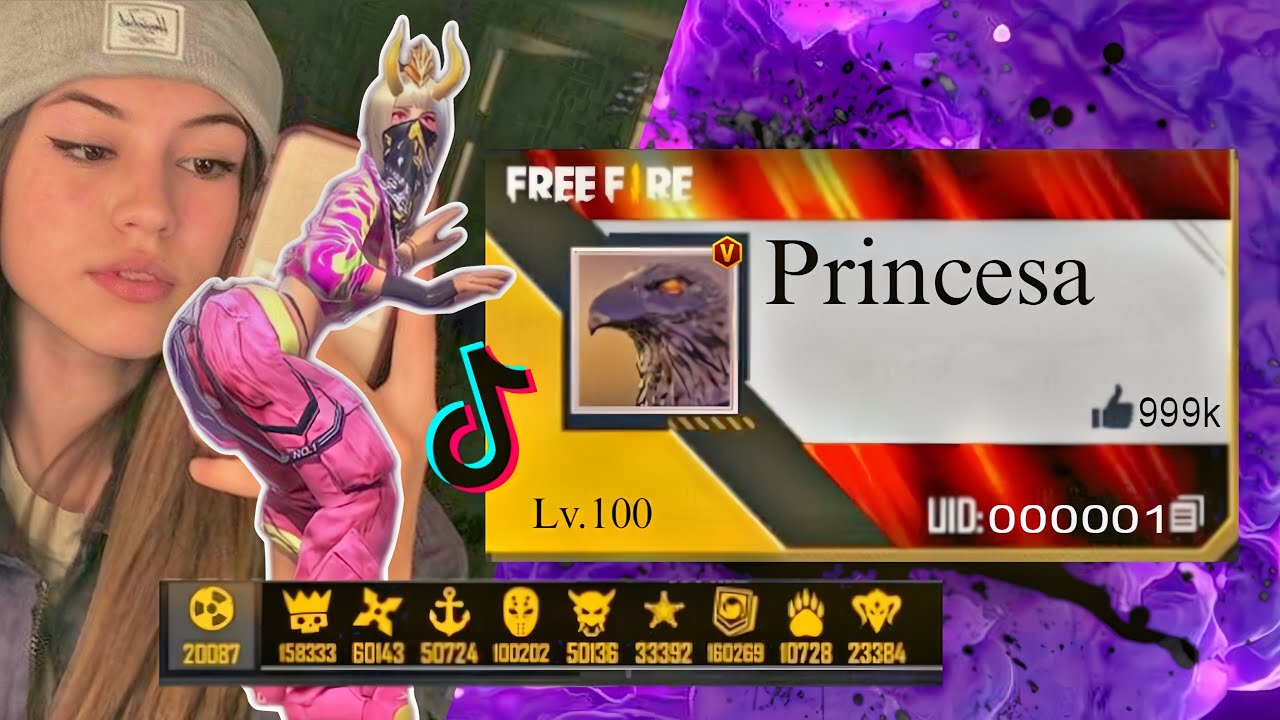 Las 8 CHICAS con las CUENTAS MAS VETERANAS de FREE FIRE - YouTube